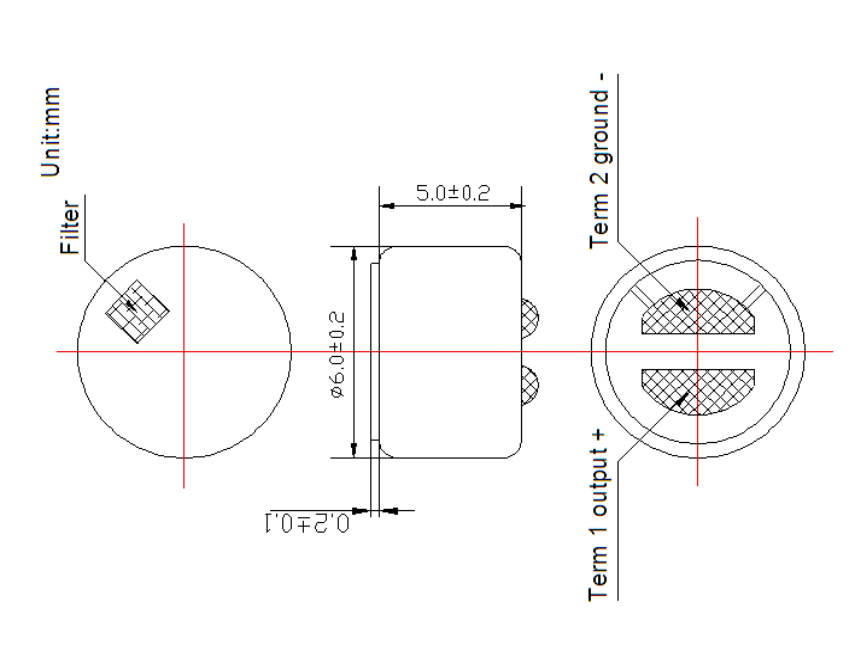 Omni-directional microphone EMC6050 microphone capsule - ESUNTECH